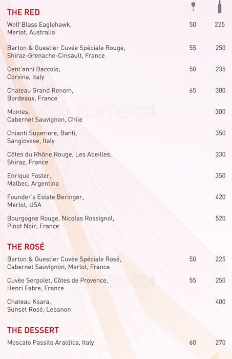 Menu at Mosaic Pool Lounge & Bar - Sofitel Dubai Downtown Hotel, Dubai