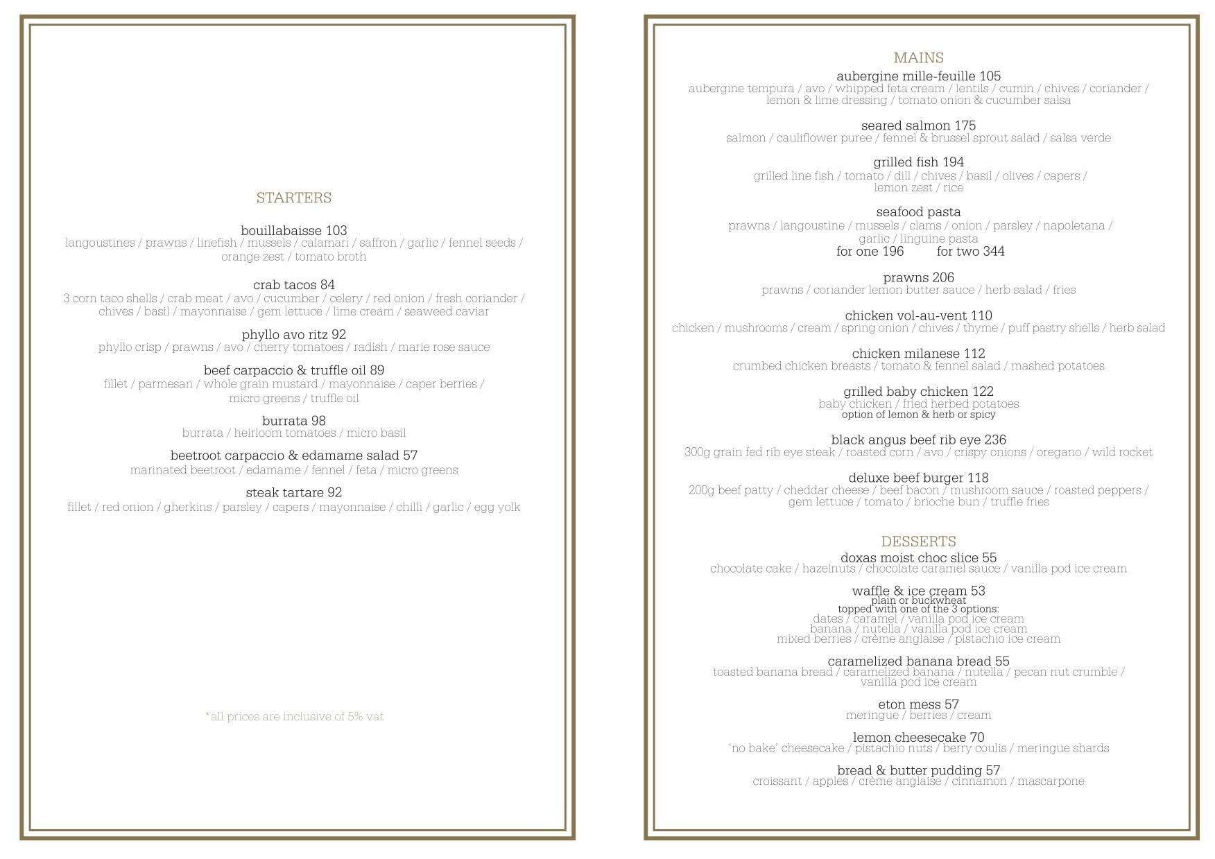 Tashas a Dubai: Foto del Menu con Prezzi - Zomato