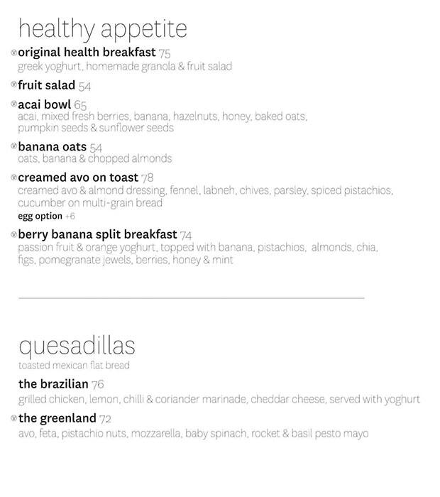 Menu at tashas cafe, Dubai, Near Al Jalila Cultural Centre For Children