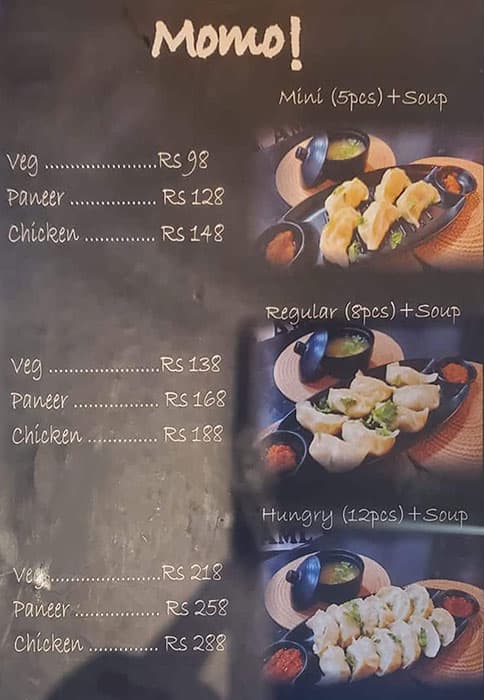 Menu of AML Authentic Momo & La-Phing, Netaji Subhash Place, New Delhi