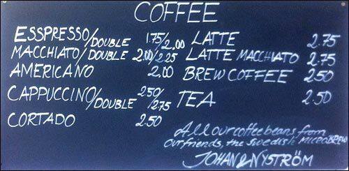 Menu at Fabrique Bakery Hoxton, London, 385 Geffrye St