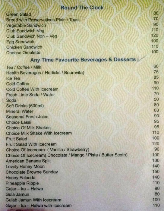 Menu at Sri Jothi Bakery & Sweets, Chennai, 36F8+XHF