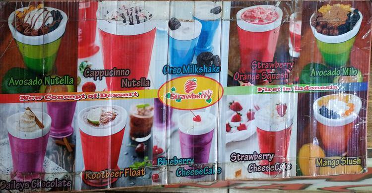 Menu at Strawberry Cafe Greenville, Jakarta, Greenville Blok AY No.9ab ...