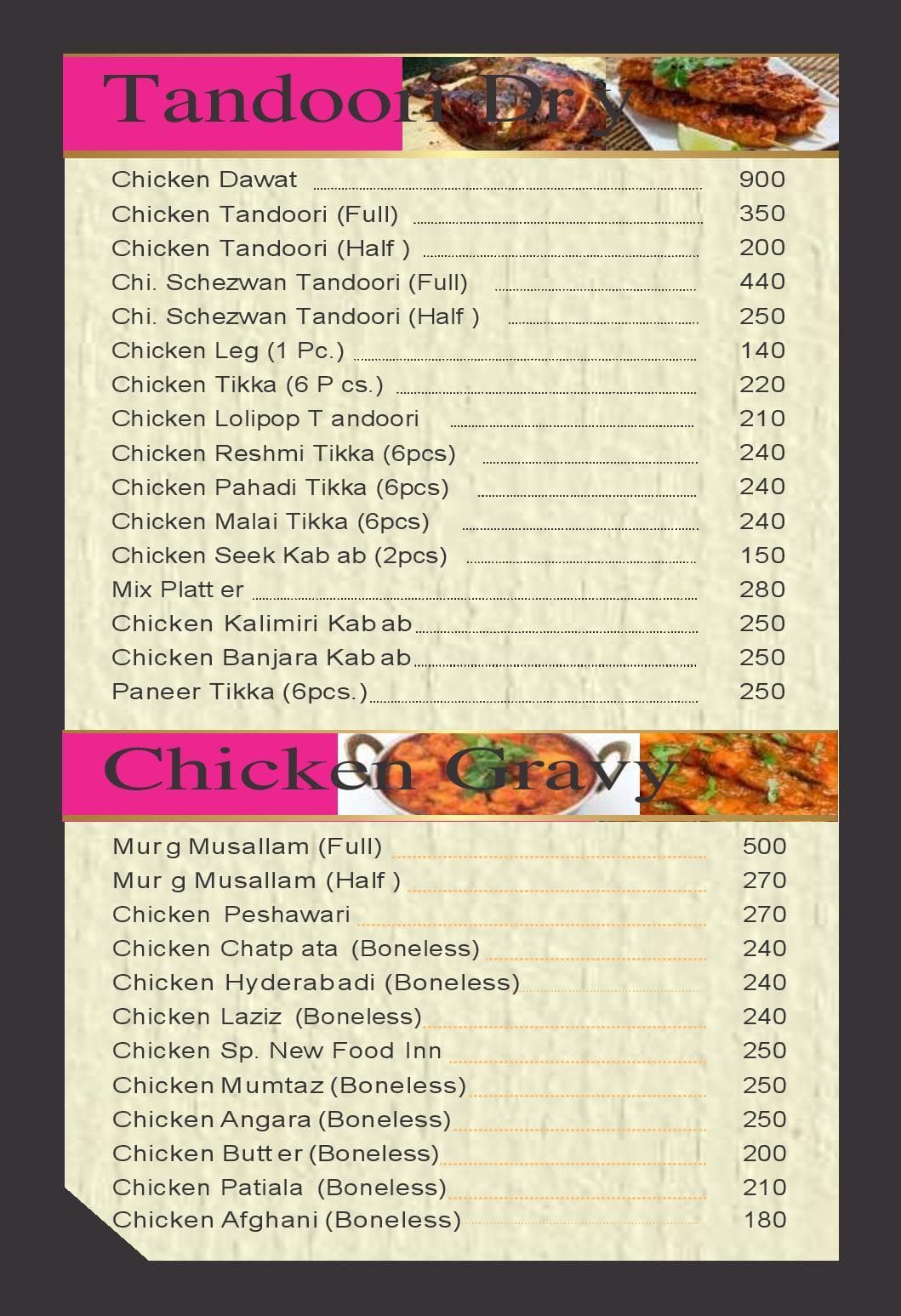 Menu of Cafe Delight, Marol, Mumbai