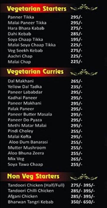 Menu of Rasam Indian Curry, Sector 41, Noida