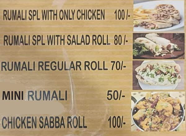 Menu of Prince Chinese & Shawarma Corner, Hafeezpet, Hyderabad