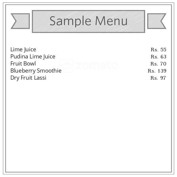 Menu of House Of Juice, Varthur Main Road, Whitefield, Bangalore