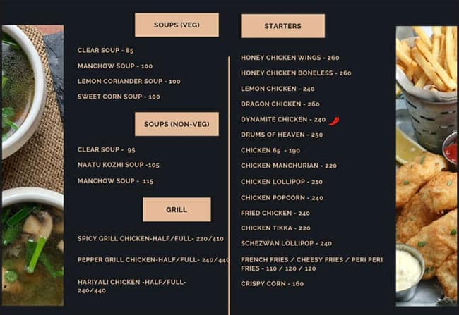 Menu of Bow Bow Bliss- A Pet-Themed Restaurant And Cafe, Kalapatti, Coimbatore