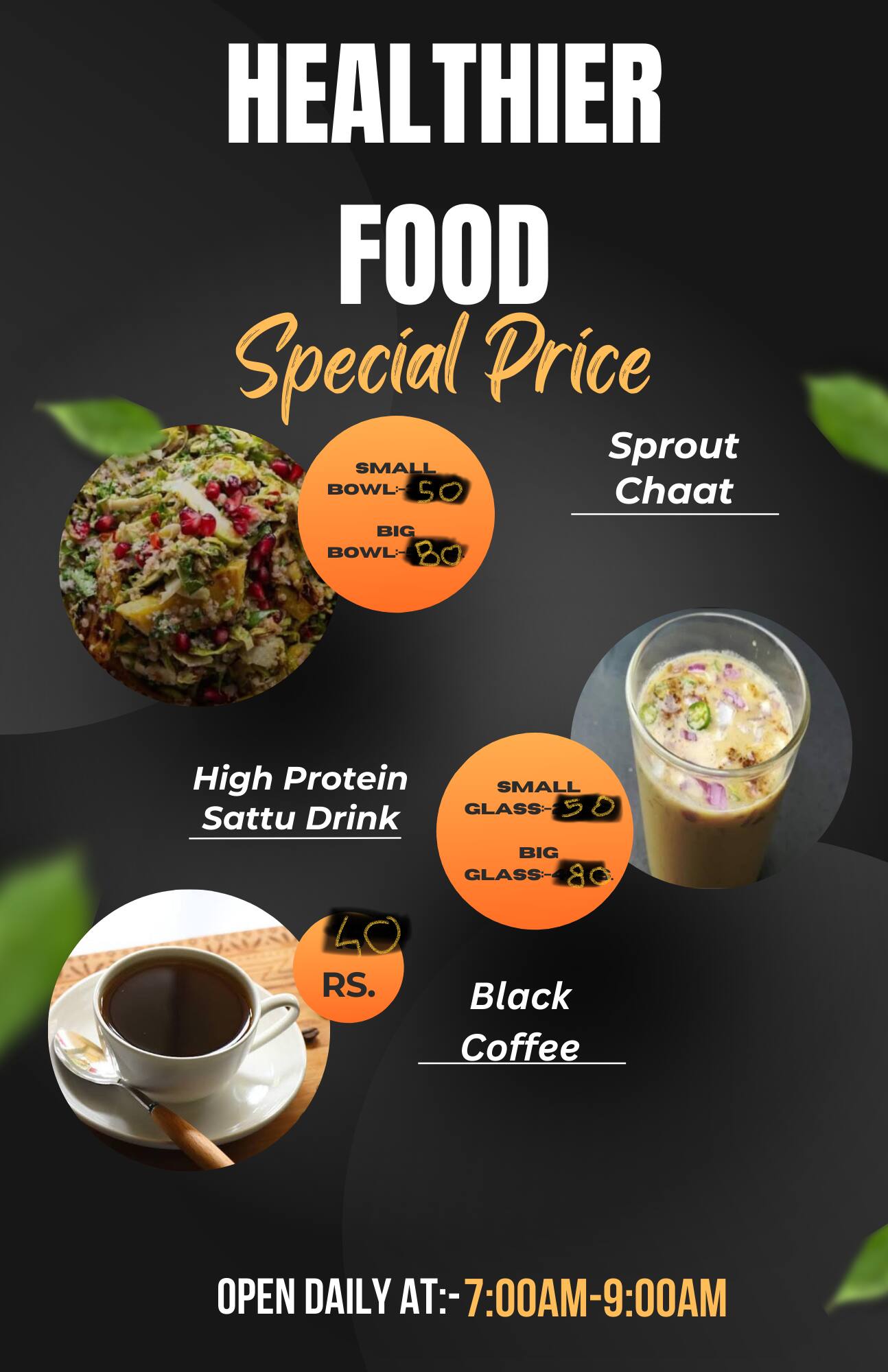 Menu of Healthier Food, Isanpur, Ahmedabad