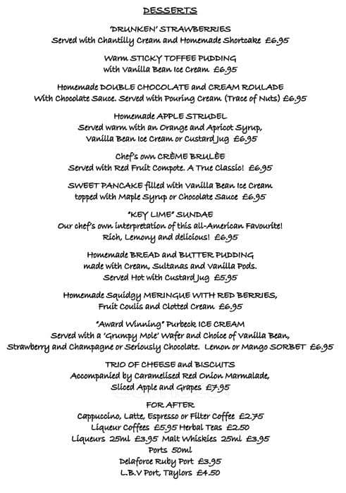 Menu at The Grumpy Mole pub & bar, Worcester Park, Ewell Road