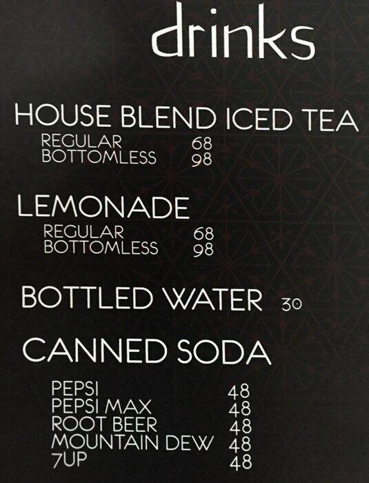 Menu at FUKUROU NIHONRYORI restaurant, Marikina