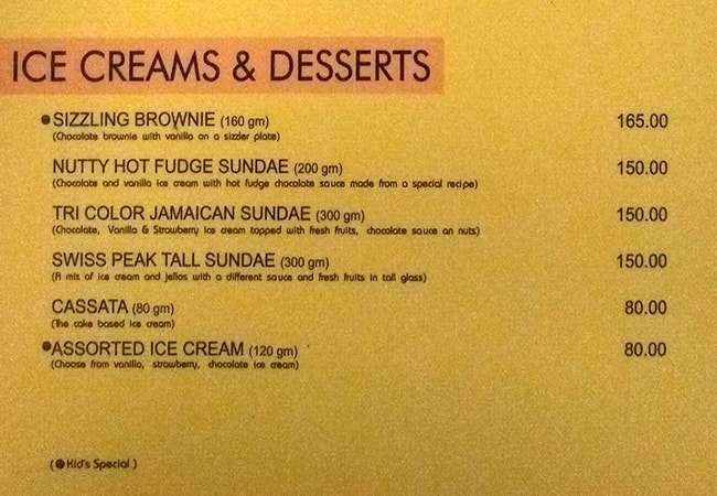 Menu at Sankalp Restaurant, Ahmedabad, No. F-6