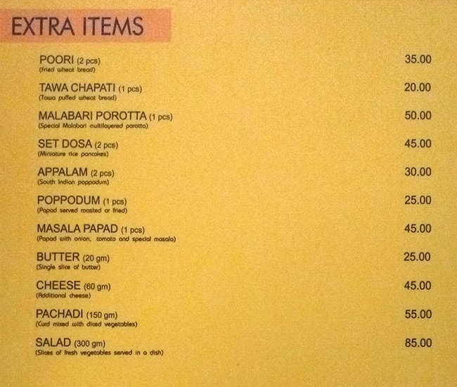 Menu at Sankalp Restaurant, Ahmedabad, No. F-6