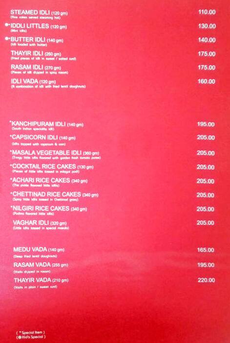 Menu at Sankalp Restaurant - south Indian Restaurant, Ahmedabad, No. F-6
