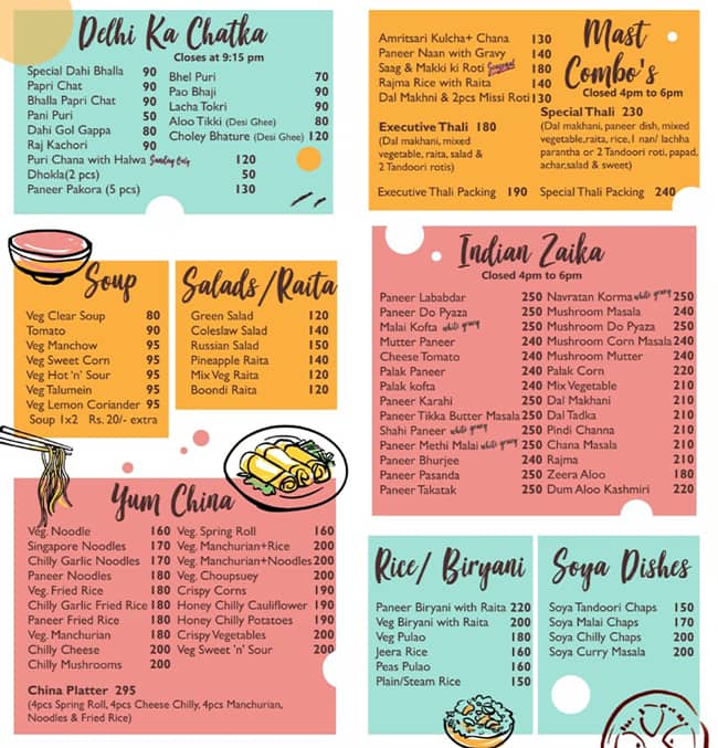 Menu of Baba Dairy, Sector 21, Chandigarh