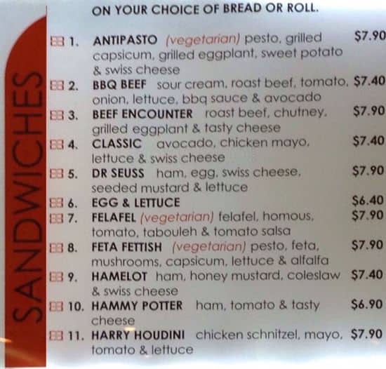 Swiss Deli menu, Menu restauracji Swiss Deli, Ryde, Sydney - Urbanspoon ...