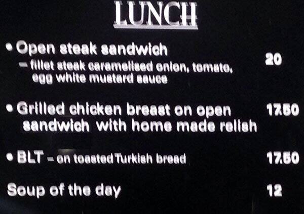 Menu at Homestyle Food Bar, Claremont, Claremont Quarter