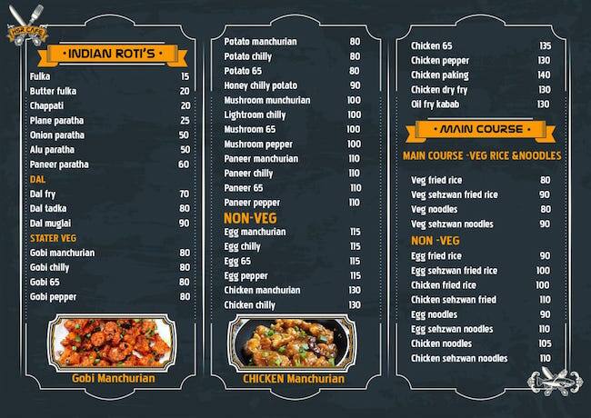 Menu at Bangalore Cafe HSR, Bengaluru