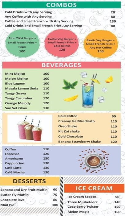 Menu at Valerio Jalandhar, Jalandhar