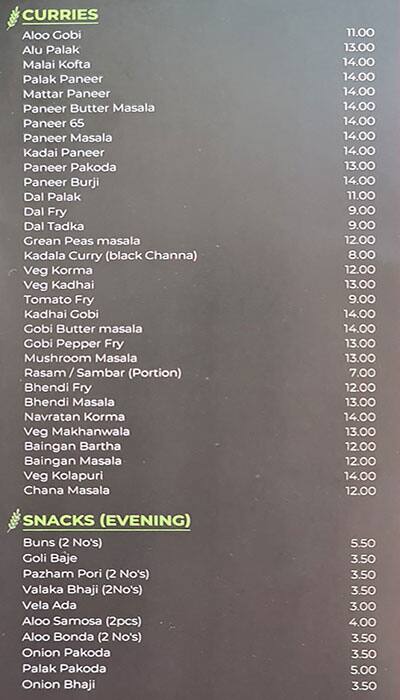 Menu at Green House Restaurant, Sharjah