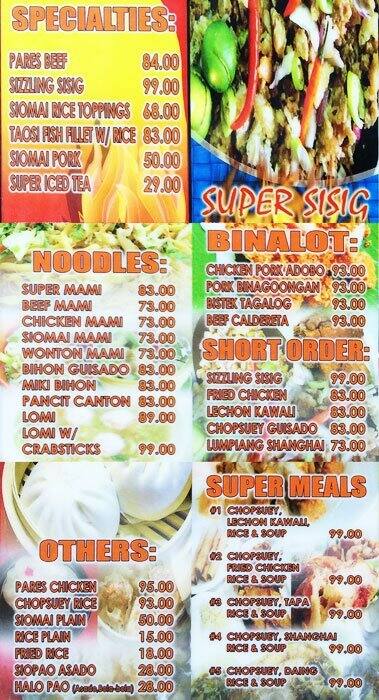 D' Original Pares Pares Menu - Zomato Philippines