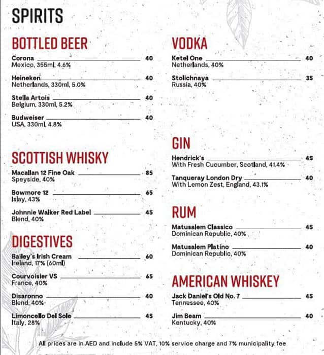 Menu at Larder,radisson Blu Dubai Waterfront restaurant, Dubai