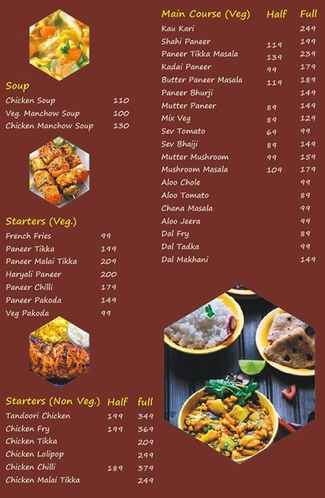 Menu of Hungry Dhaba, Pratap Nagar, Jaipur