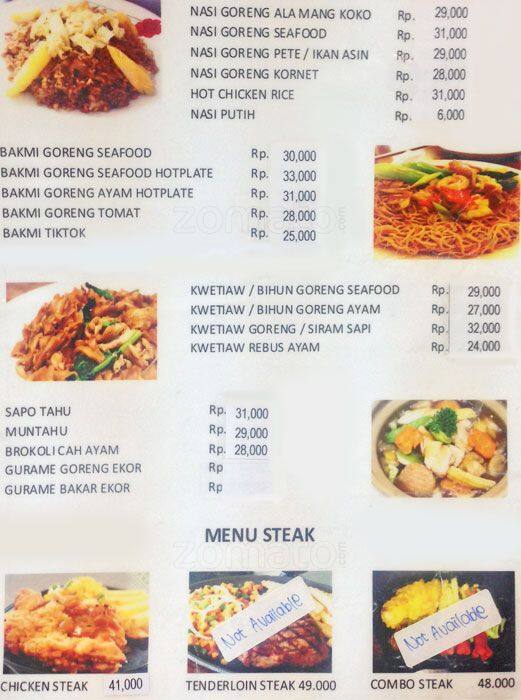 Carta del restaurante Soto Betawi Asli Mang Koko, West Jakarta, Mall SeasonCity Lantai GF 2 Blok ...