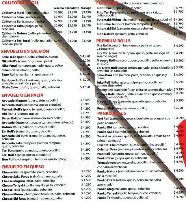 Sushi Ok Menu,Menú para Sushi Ok, Pudahuel, Santiago - Zomato Chile