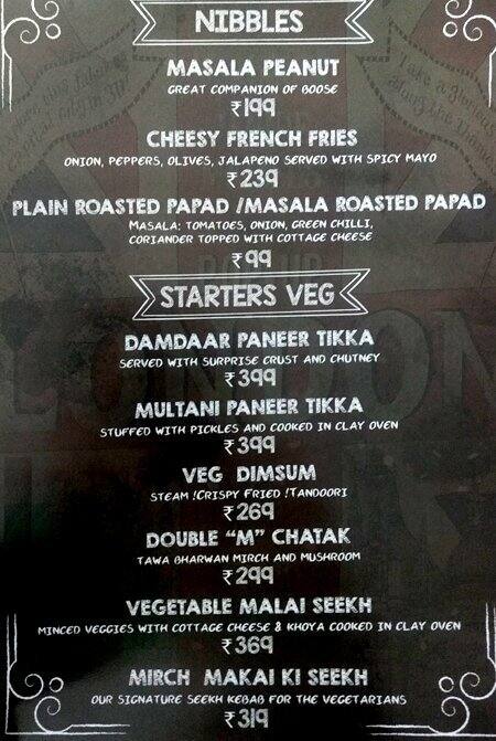 Peddlers Menu, Menu for Peddlers, Sector 35, Chandigarh - Zomato