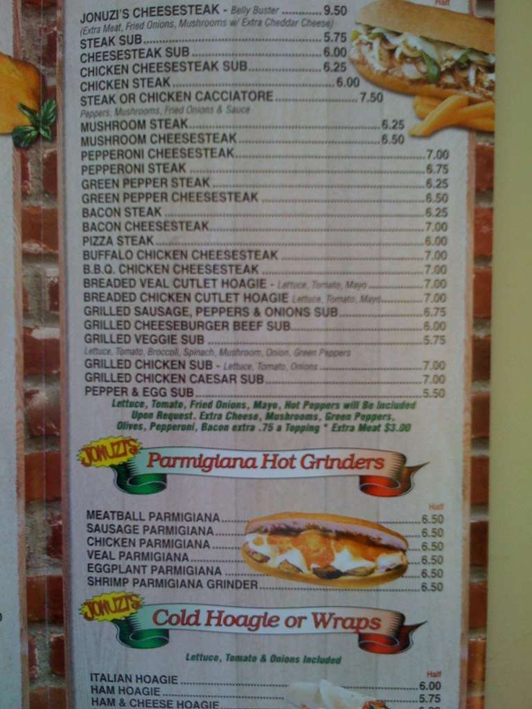 Menu at Classic Pizza Pie pizzeria, Hamilton Township