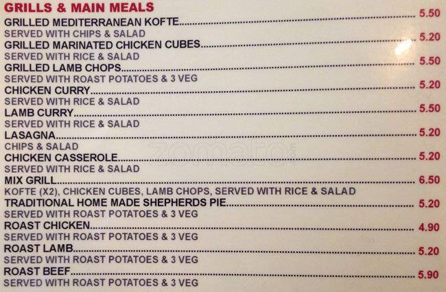 Menu at Highgate Cafe & Sandwich Bar, London, 291 Archway Rd