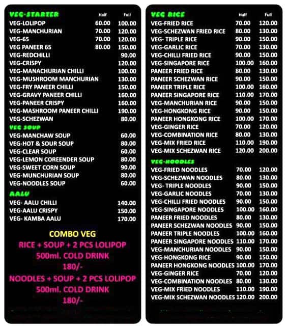 Menu of The Well Corner Veg And Non Veg, Nerul, Navi Mumbai