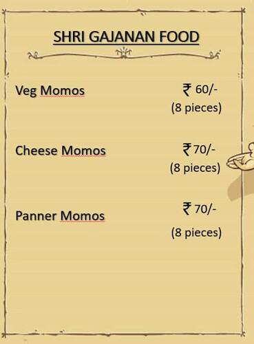 Menu of Shri Gajanan Food, Badlapur, Thane