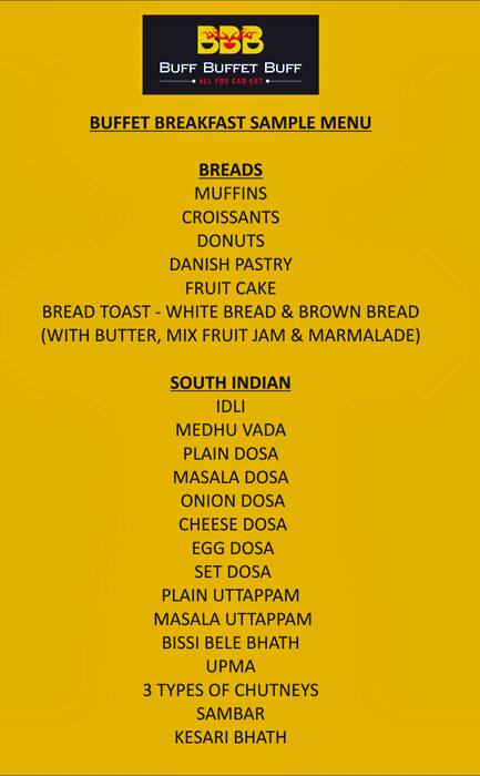 Buff Buffet Buff, Koramangala 5th Block, Bangalore - Zomato