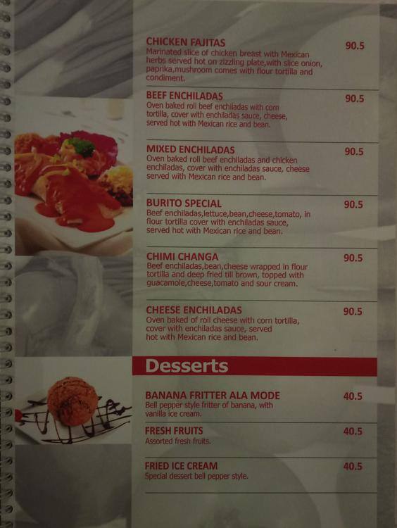 Menu at 9 Bell Pepper restaurant, South Jakarta