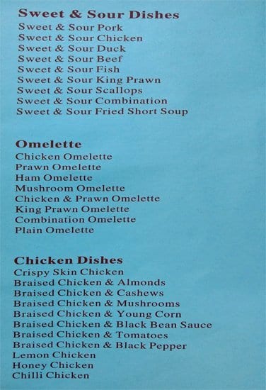 Menu at Tai Pak Chinese Take Away Food fast food, Logan Central, 2 ...