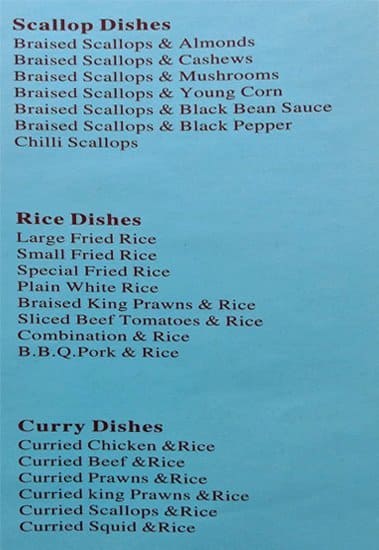 Menu at Tai Pak Chinese Take Away Food fast food, Logan Central, 2 ...