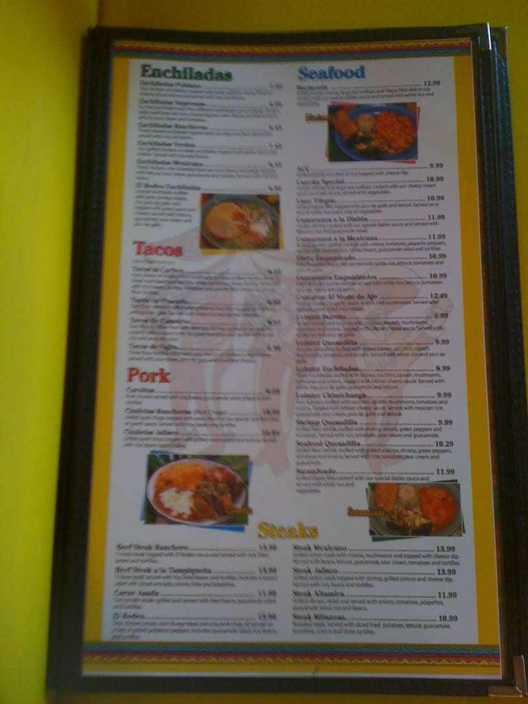Menu at El Rodeo Mentor restaurant, Mentor