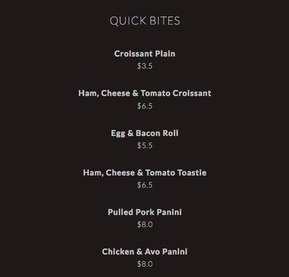 Devil's H20 Menu, Menu for Devil's H20, Little Collins Street, CBD ...