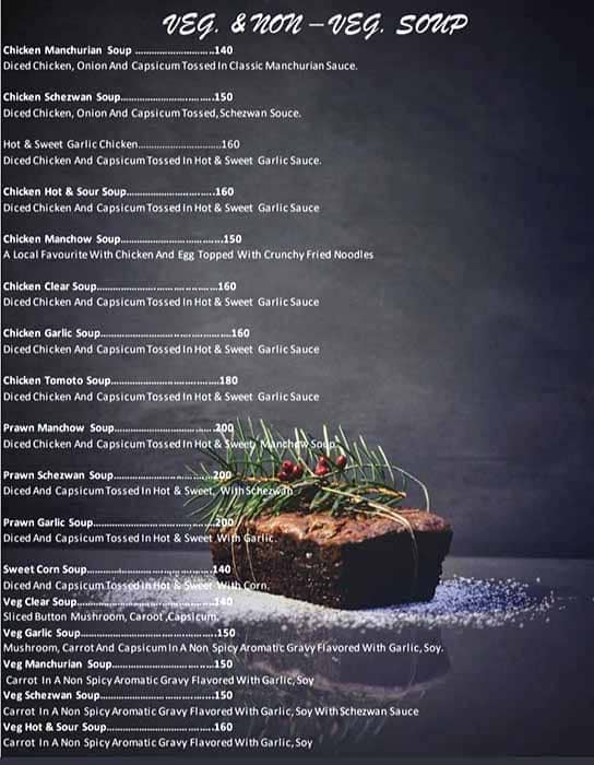 Menu of Bombay Chinese, Bandra Kurla Complex, Mumbai