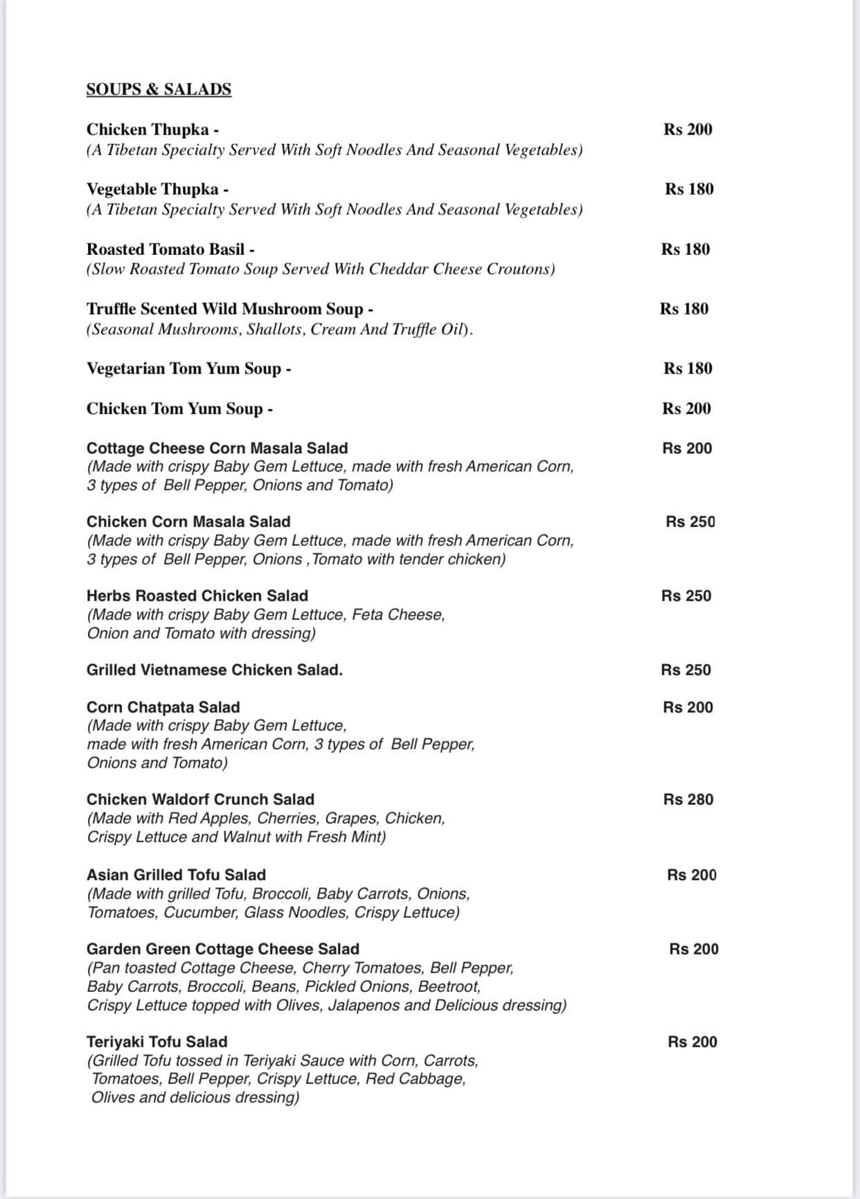 Menu of Blasta Kitchen, Udyog Vihar, Gurgaon