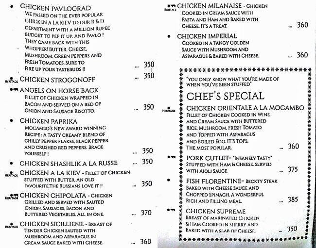 Mocambo, Park Street Area, Kolkata - Restaurant - Zomato