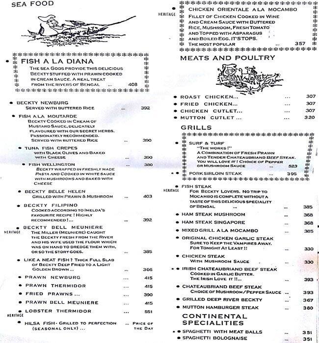 Mocambo, Park Street Area, Kolkata - Restaurant - Zomato