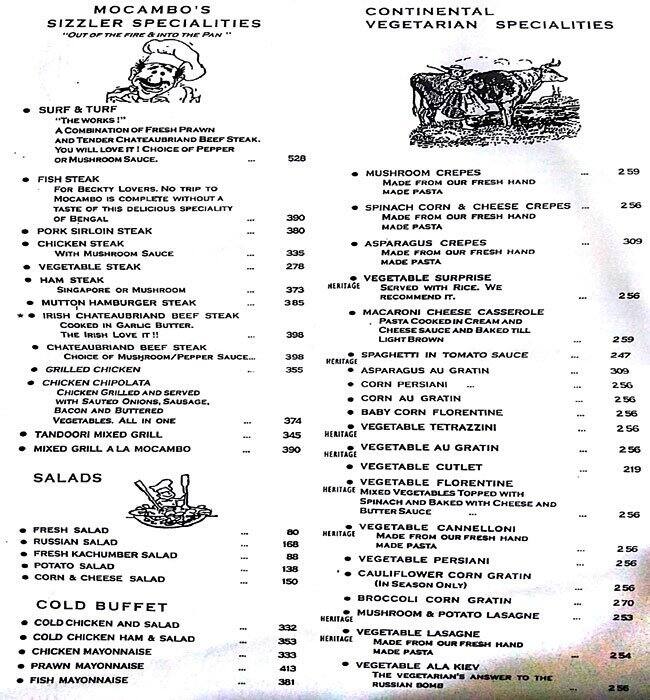 Mocambo, Park Street Area, Kolkata - Restaurant - Zomato