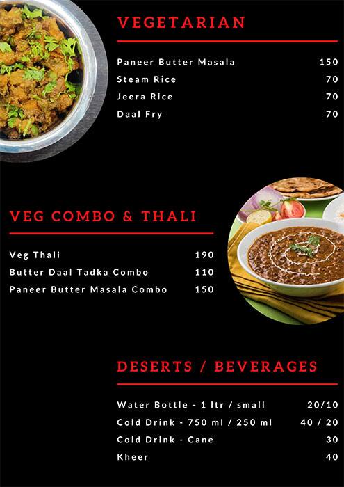 Menu at Al Sami's Food Court, Kanpur
