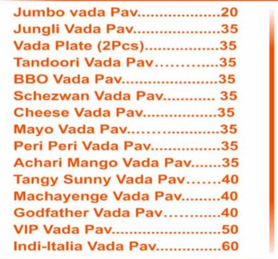 Menu of Jugaad - The Taste, Powai, Mumbai