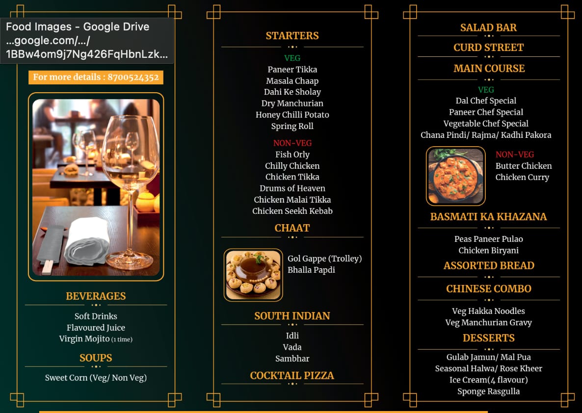 Menu of Clay 1 Grill, Moti Nagar, New Delhi