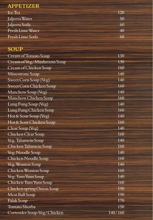 Nimantran Restaurant & Bar Menu - Zomato