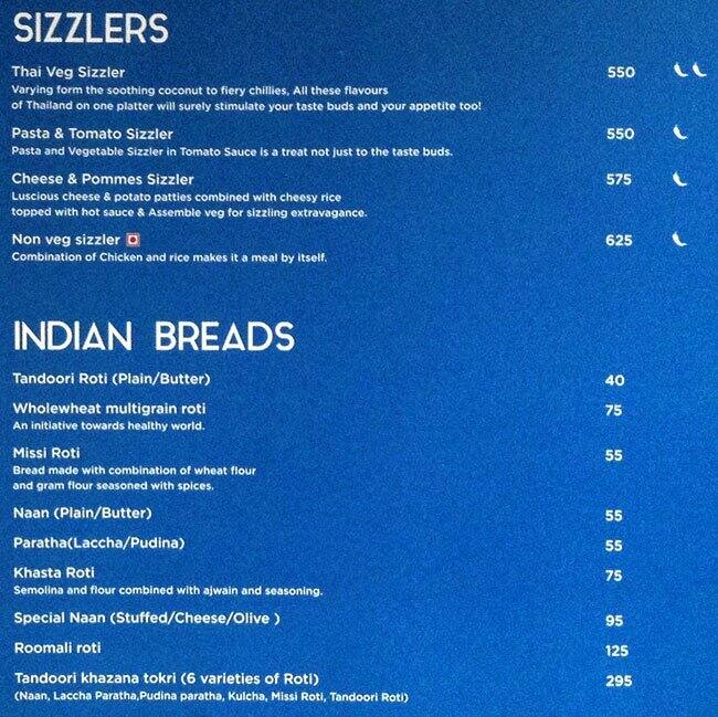 Menu at Raindrop, Indore, QW6M+XRW